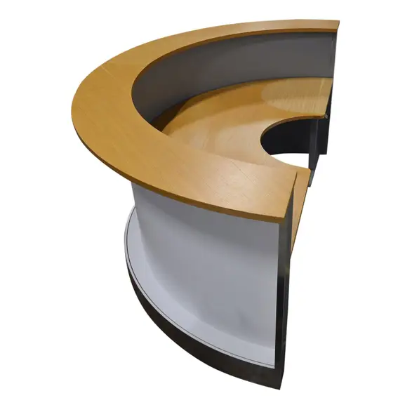 Receptionsdisk 271x136 vit / ek