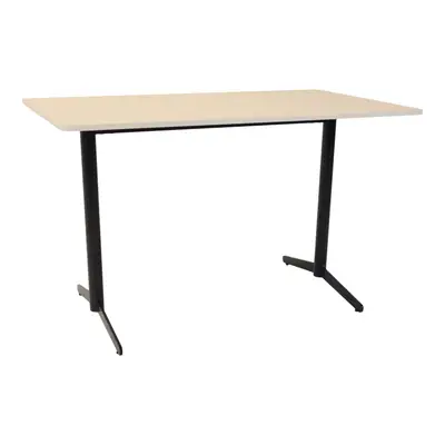 Bord Edsbyn Feather Vitlaserad/Svart 120x70