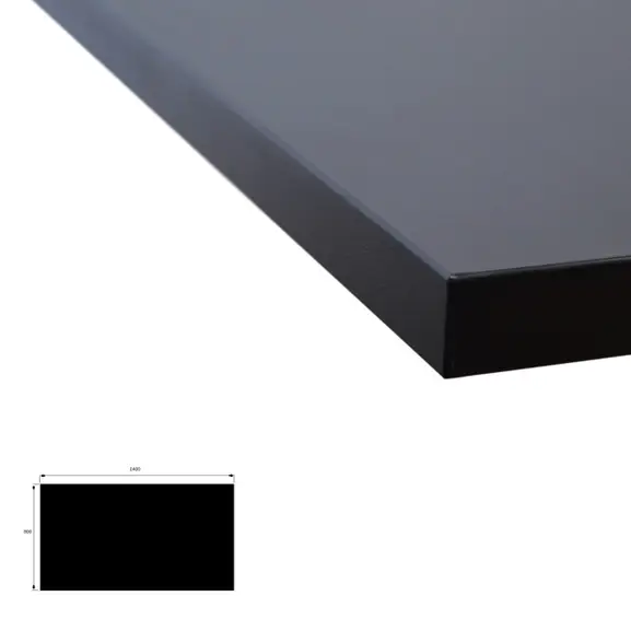 Bordsskiva 140x80 svart