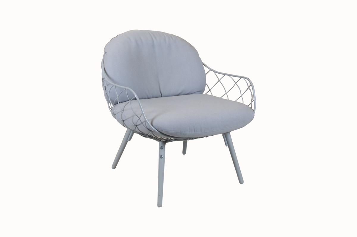 Magis Pina Lounge Chair Ljusgrå