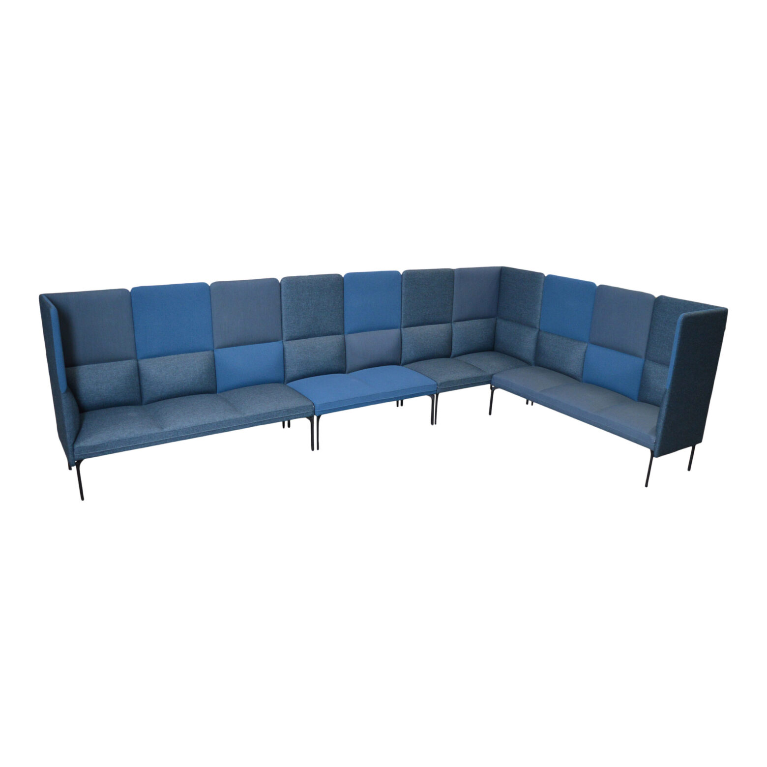 Soffa Fora Form Senso 10-sits blå / grå