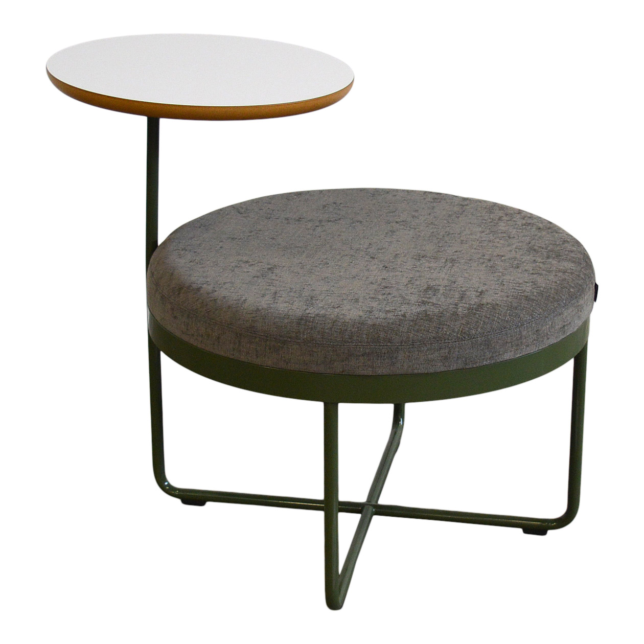 Sittpuff Johanson Design Shima grå / grön / vit