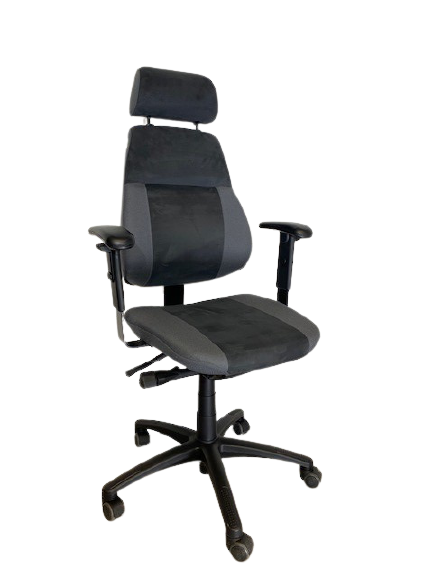 Arbetsstol Be-Ge Sverigestolen Svart/Grå