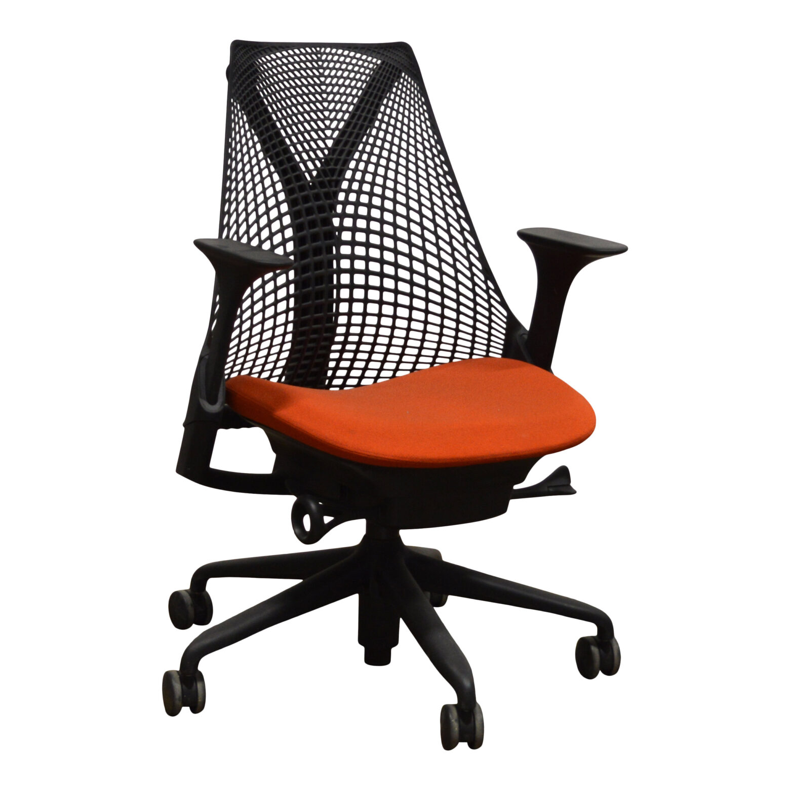 Arbetsstol Herman Miller Sayl svart / orange