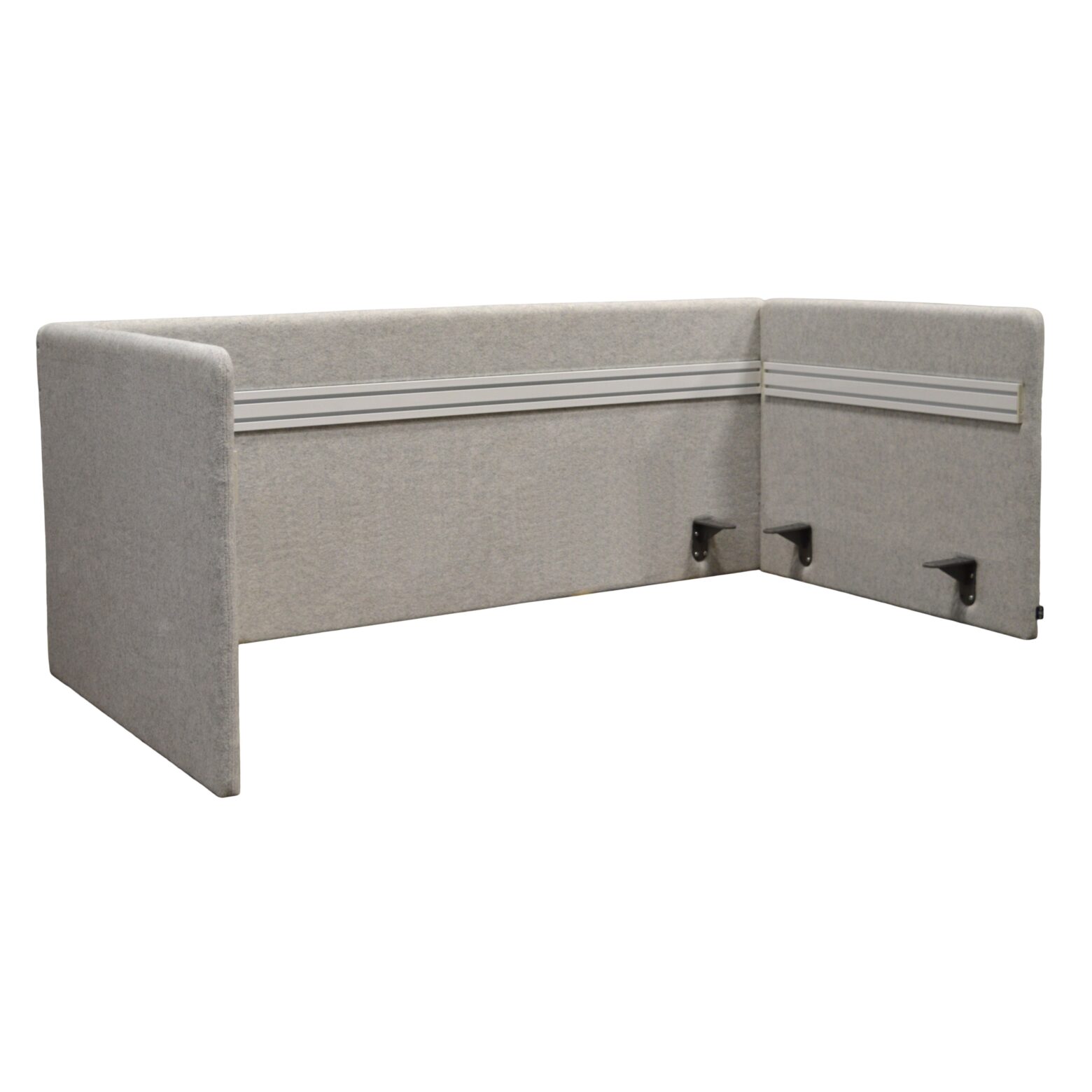 Bordsskärmsuppsättning EFG Tab med funktionlist 160x80x60 grå