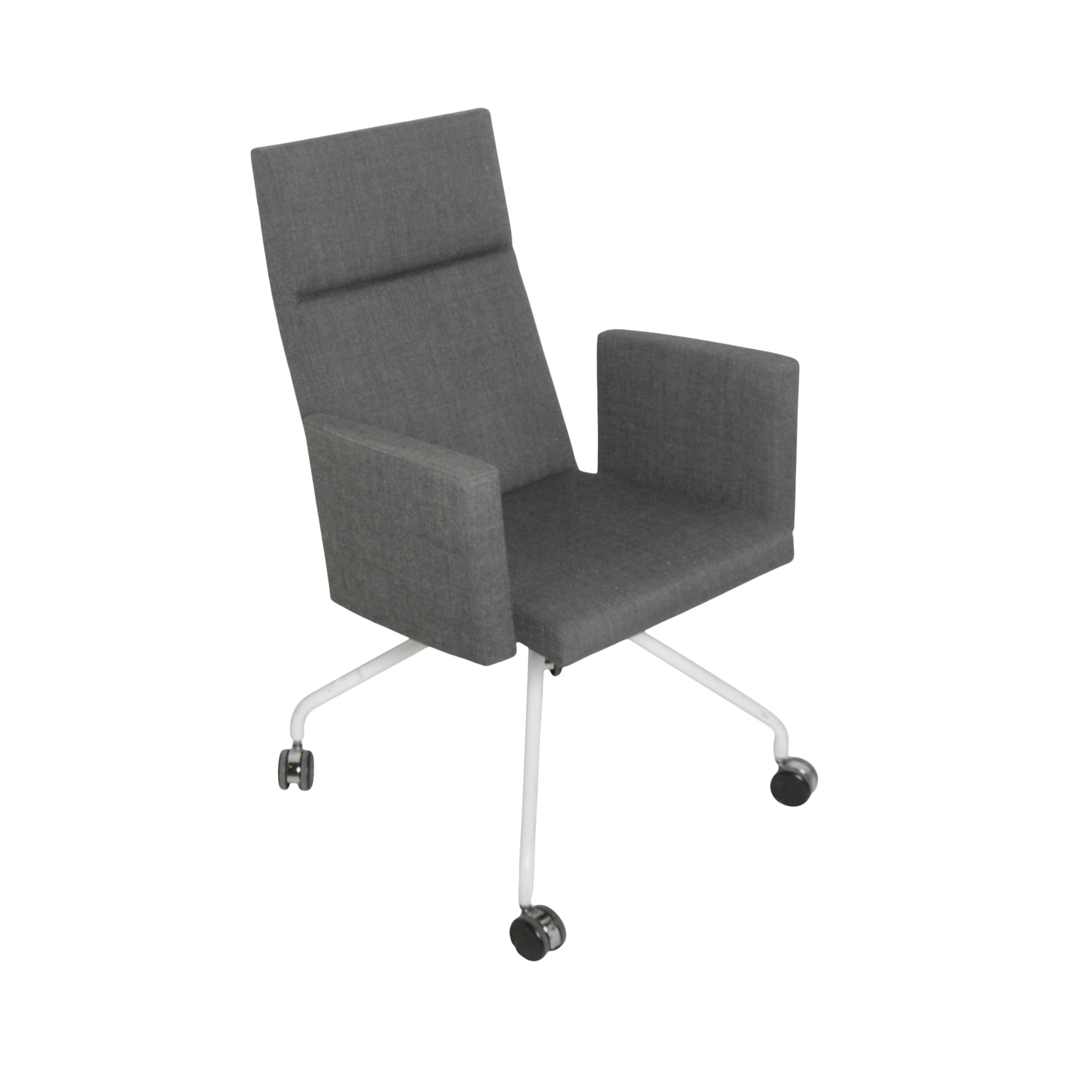Konferensstol Martela Form mörkgrå/vit – begagnad