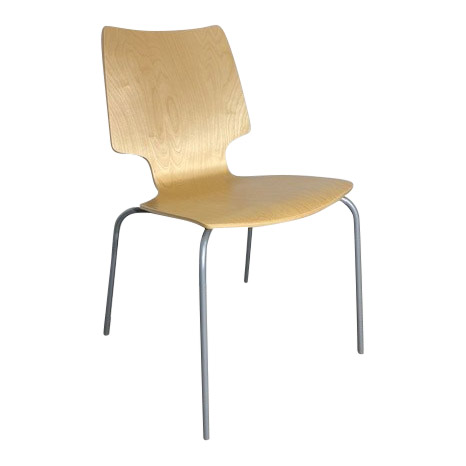 Stol Edsbyn Manta Björk/Silver