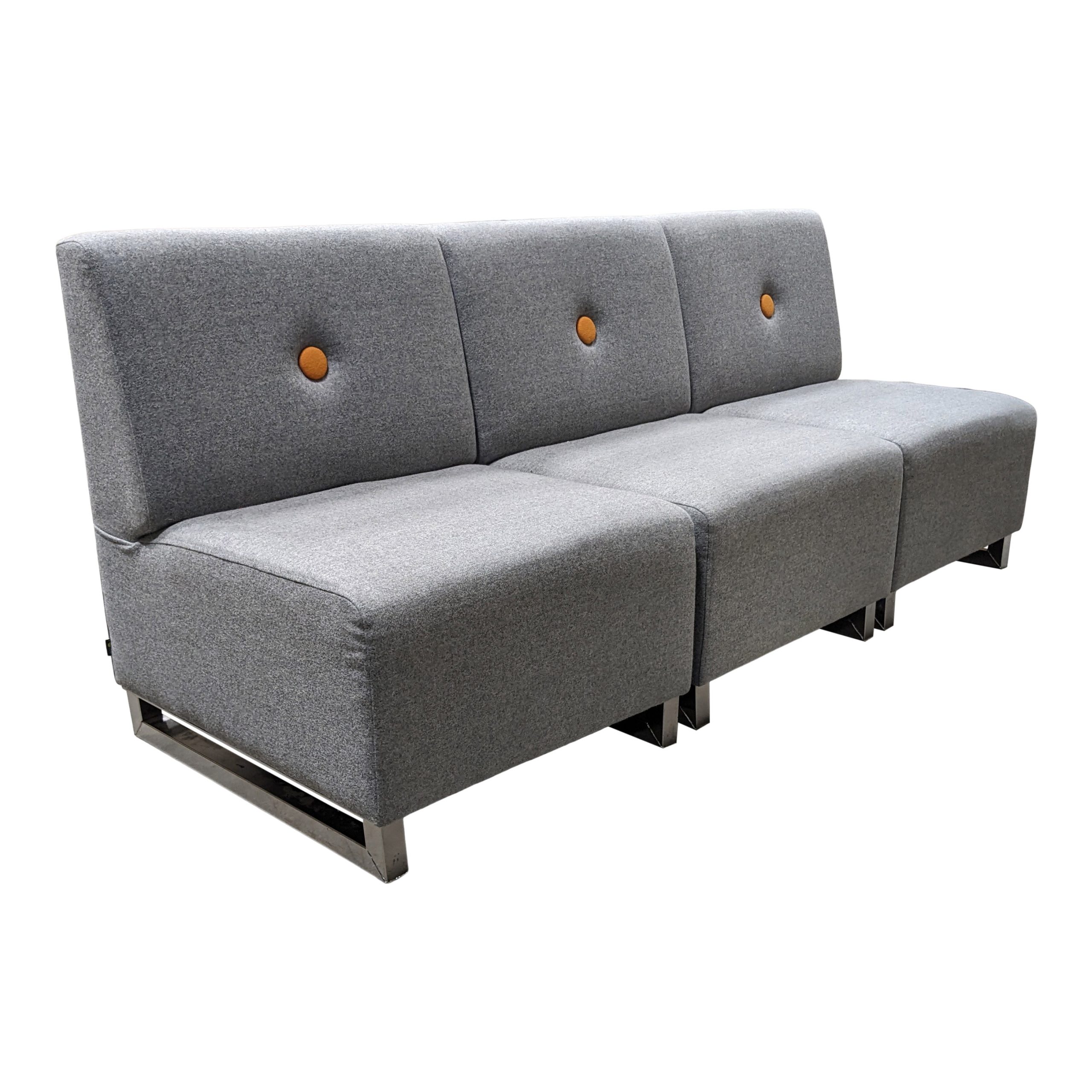 Soffa Fora Form Grå/Orange