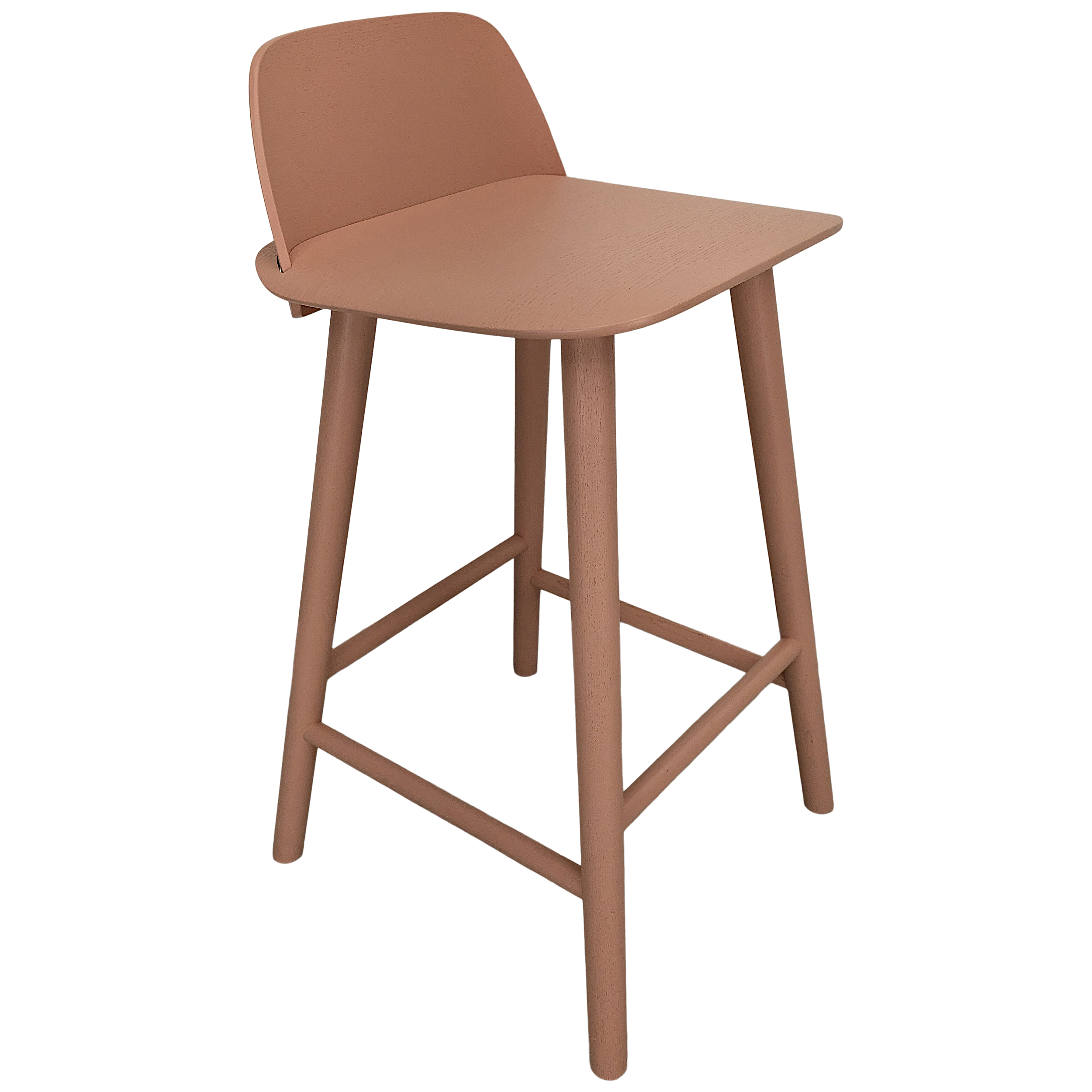 Barstol Muuto Nerd BS Tan Rose Sitthöjd 65cm