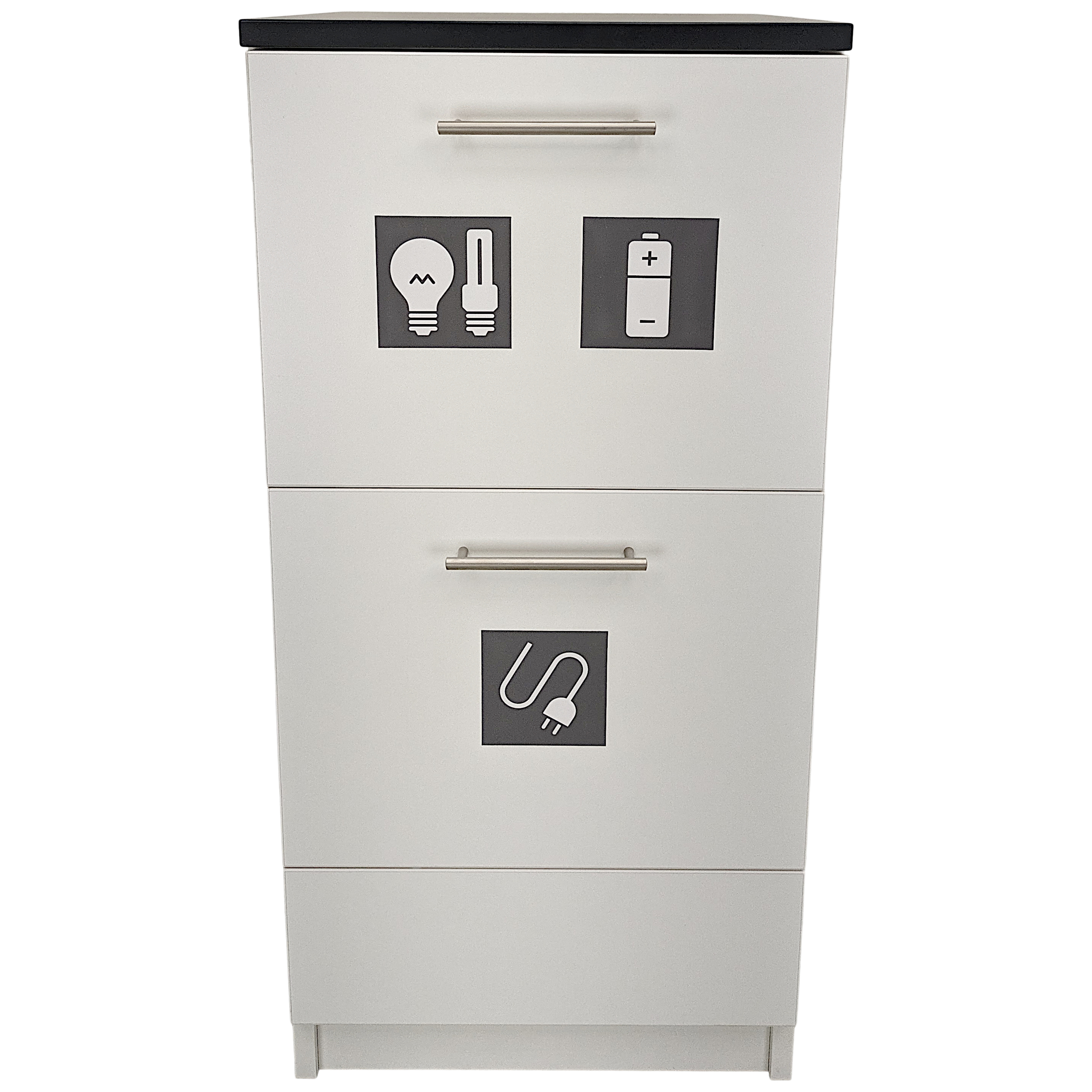 Miljöstation PWS Tower 2 Vit/Mörkgrå