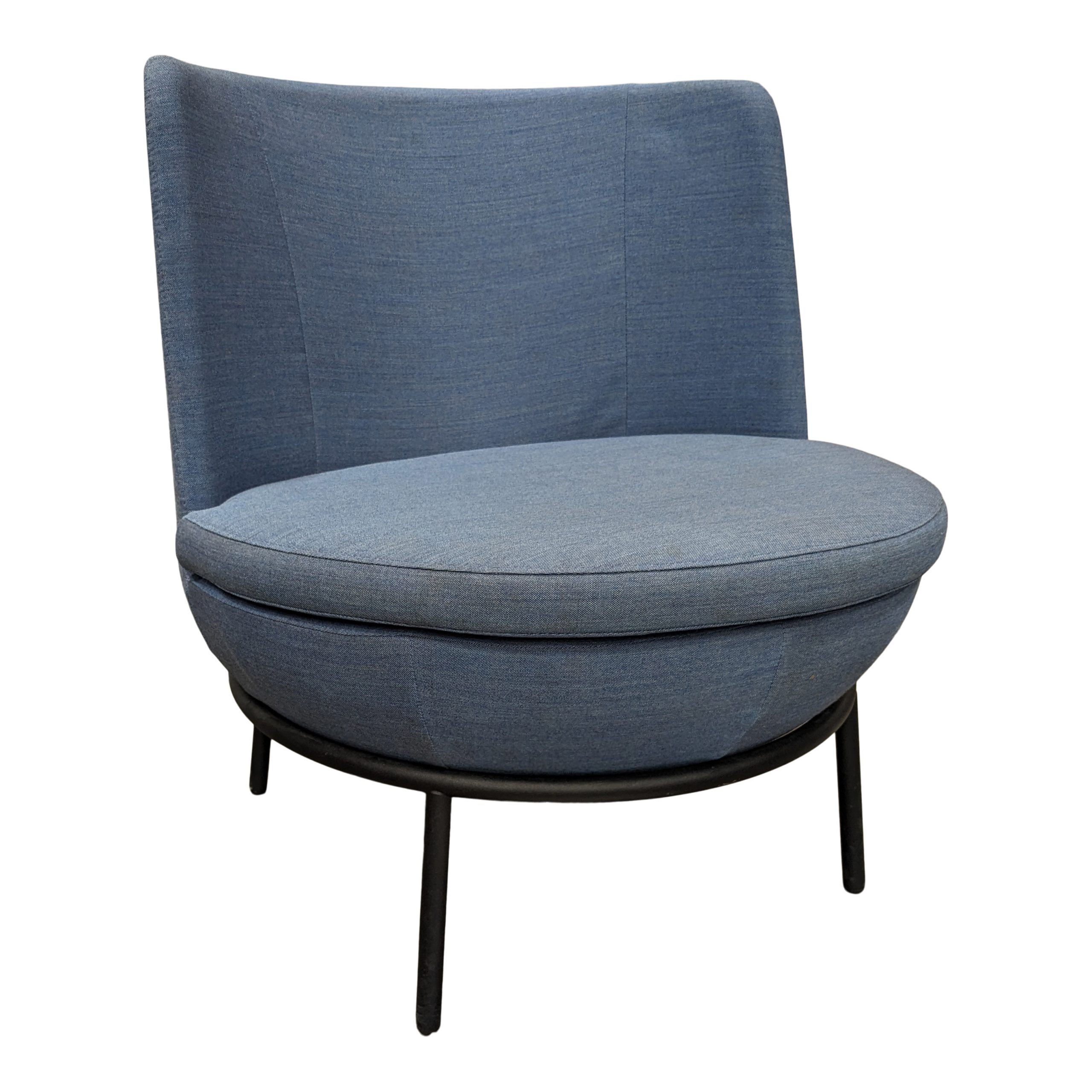 Fåtölj Pod Lowback Jonas Ihreborn Mats Borgström Blå/Svart