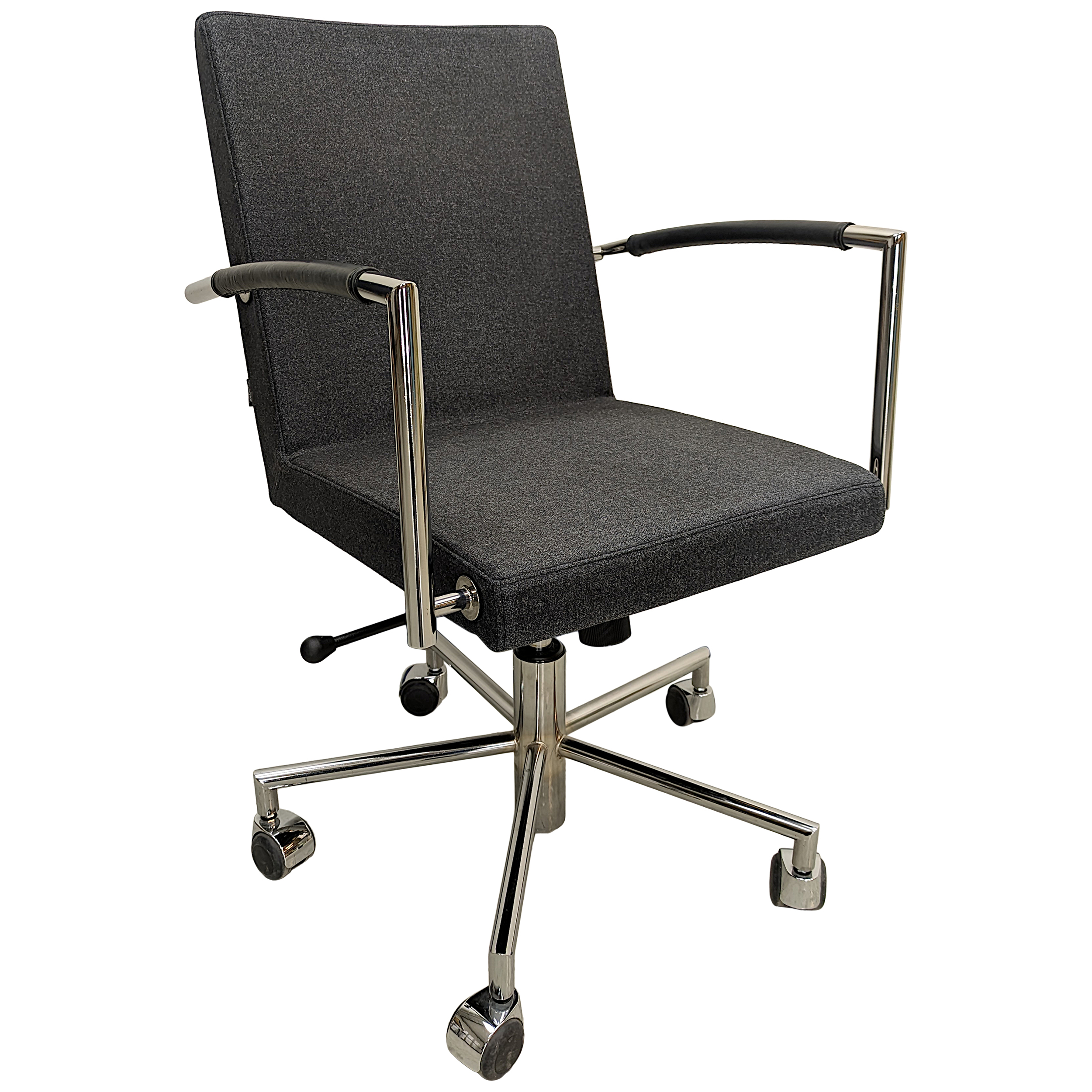 Konferensstol ModArt Design Ultra Glide Mörkgrå/Krom