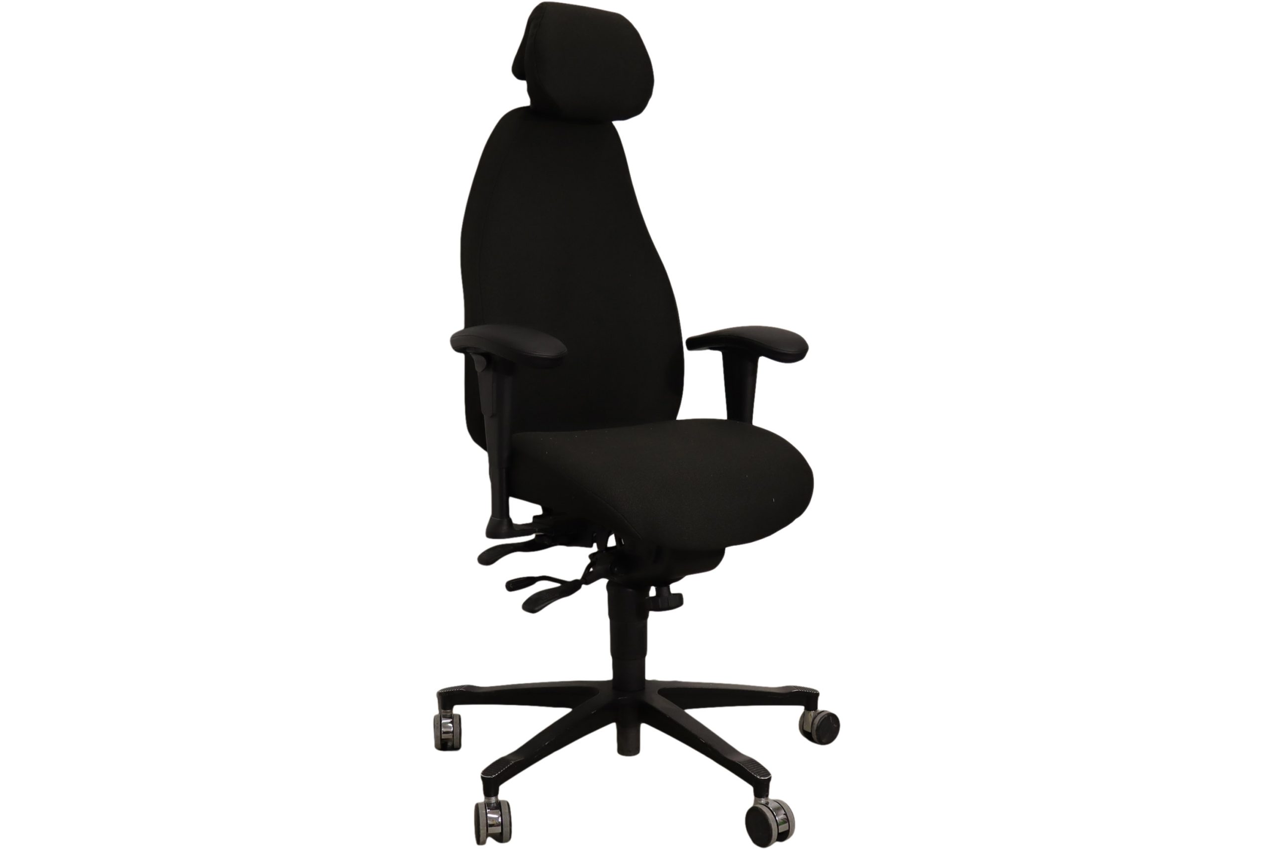 Kontorsstol Malmstolen 4000 Svart Omklädd med Dux sits